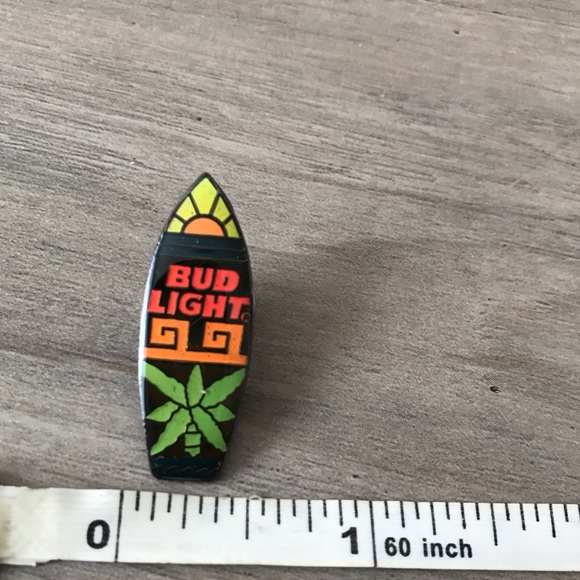 bud light | Other | 99s Bud Light Surfboard Colorful Enamel Pin | Poshmark